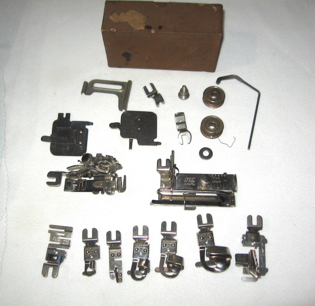 Greist Rotary Sewing Machine Attachments Ruffler, Tucker, Hemmers ...