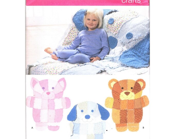 Cat, Bear, Dog Rag Quilt Sewing Pattern Simplicity 4993 Unused - Etsy