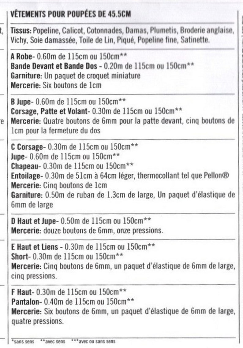 18 Doll Clothes Sewing Pattern, Dress, Top, Skirt Pants Simplicity 1086 ...