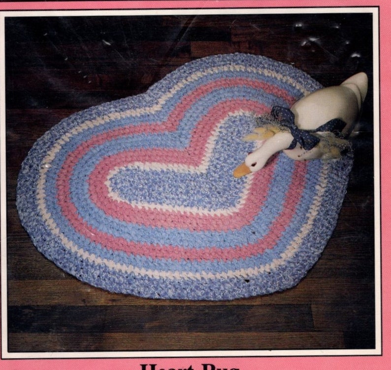 Aunt Philly's Heart Shape Rug Toothbrush Rugs 27" X 32" New - Etsy