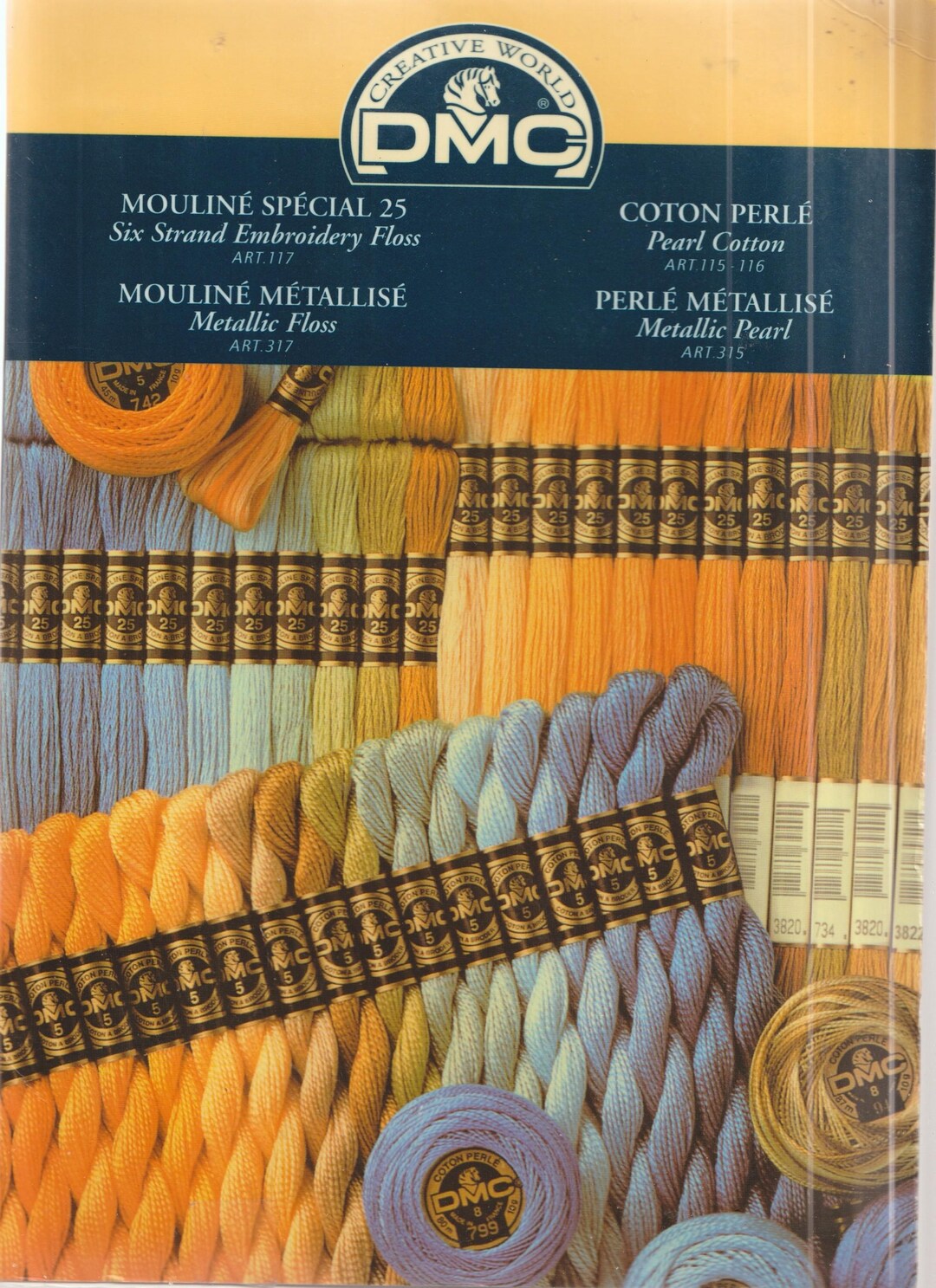 2002 DMC Stitcher's Color Chart Guide Six Strand Embroidery Floss Mouline Perle - Etsy
