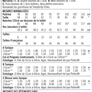 Misses 1950's Retro Reproduction Tunic & Peplum Blouse Sewing Pattern ...