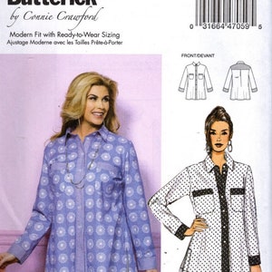 Womens Very Loose Shirt Sewing Pattern Easy Butterick 6465 - Etsy