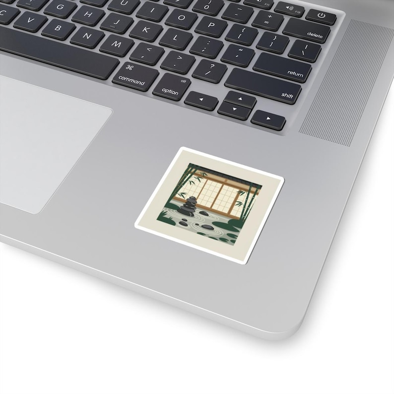 Peaceful Scene Sticker – Japanese Garden Serene Landscape – Vinyl ...