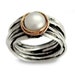 Two Tone Wrap Ring With Opal - Etsy