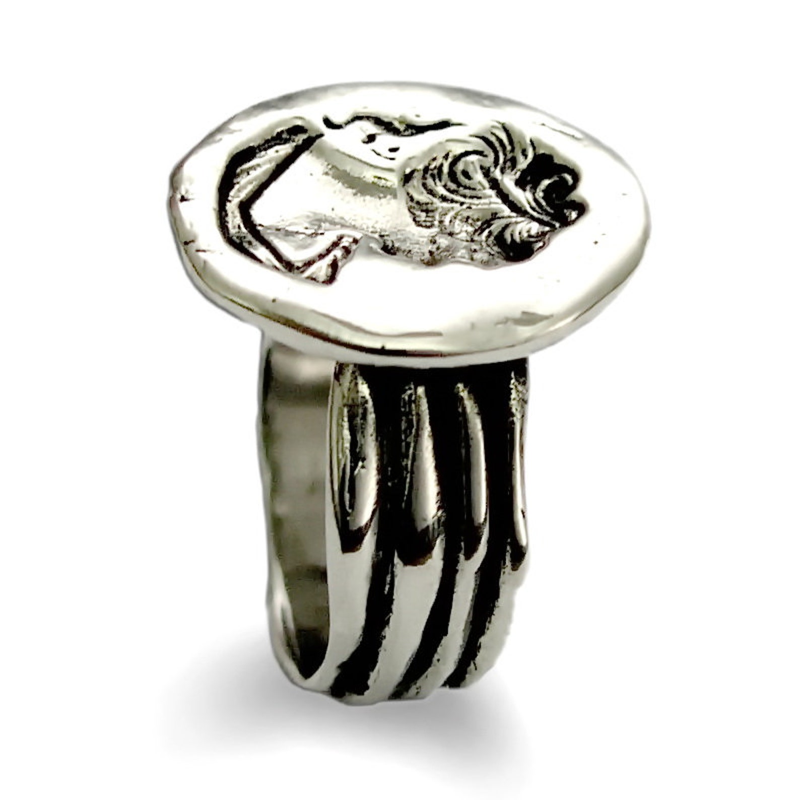 Silver Replica Coin Ring - Etsy