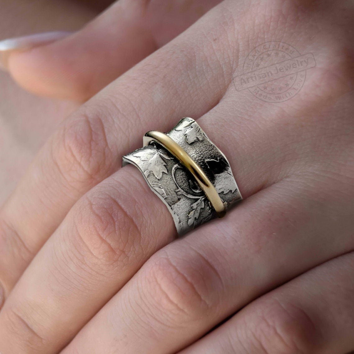 Floral Wedding Ring for Woman - Etsy