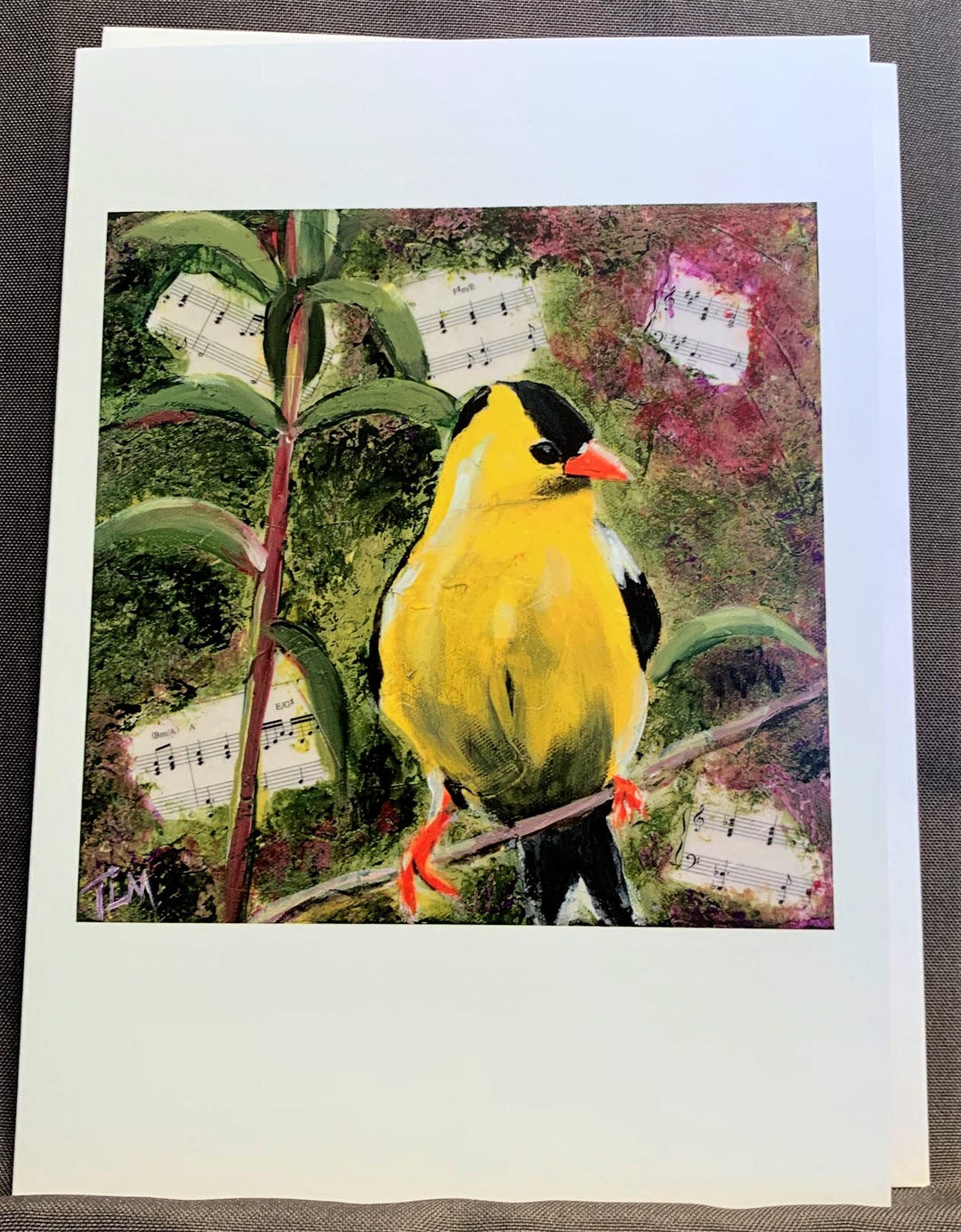 Songbird Series - Goldfinch Greeting Card - Blank Insideterry Macdonald ...