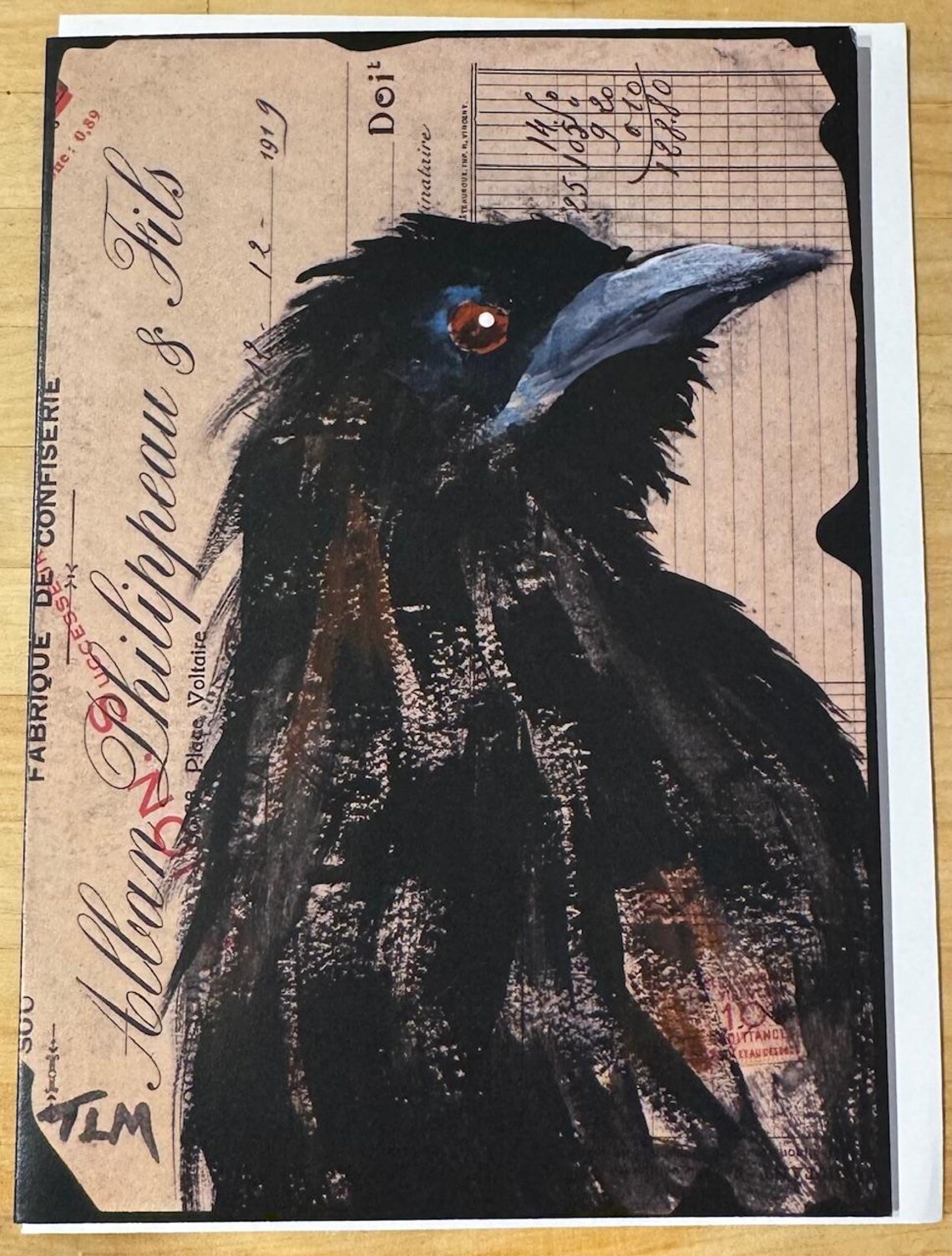 Crowing Greeting Card. All Occasion, Blank Inside From Painting of a ...