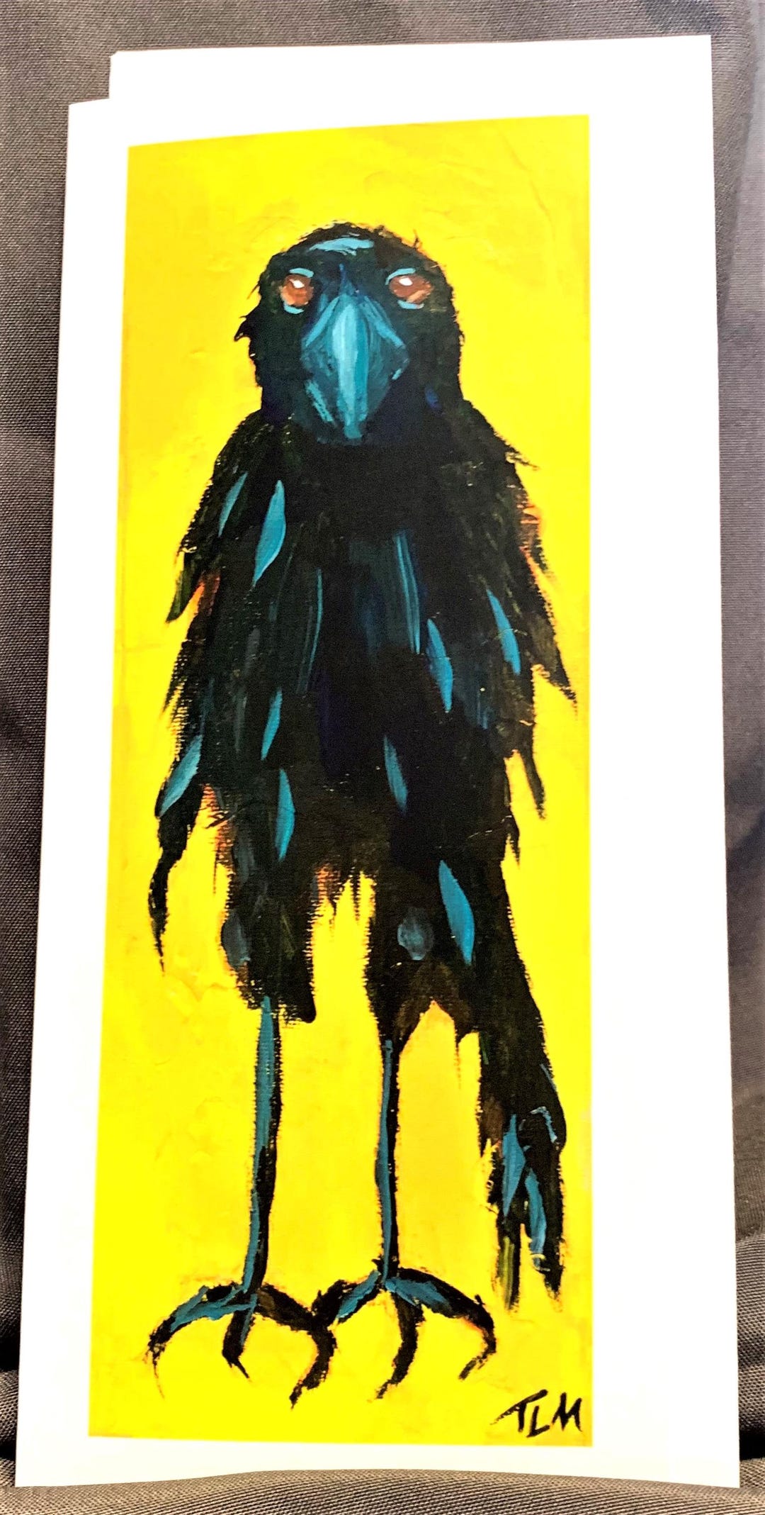 Bad Day Raven Greeting Card - Blank Inside - Etsy
