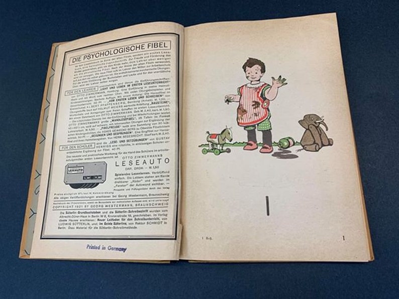 Bären Fibel German Reading Primer 1921 - Etsy