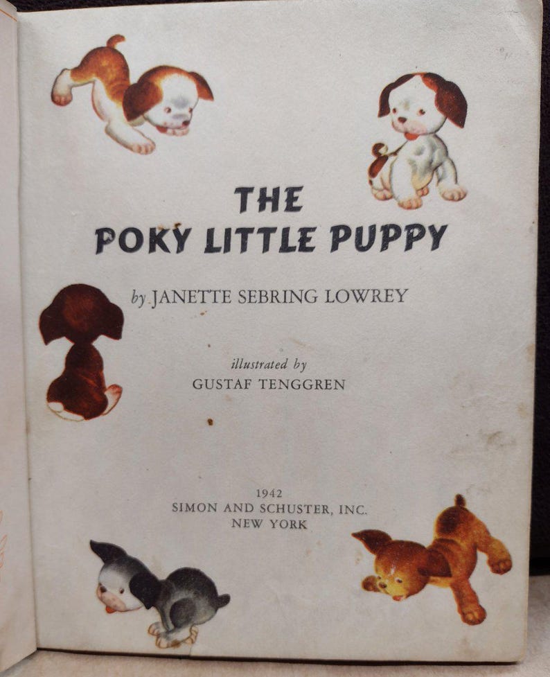 The Poky Little Puppy - Etsy