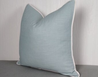 Light Blue Pillow | Etsy