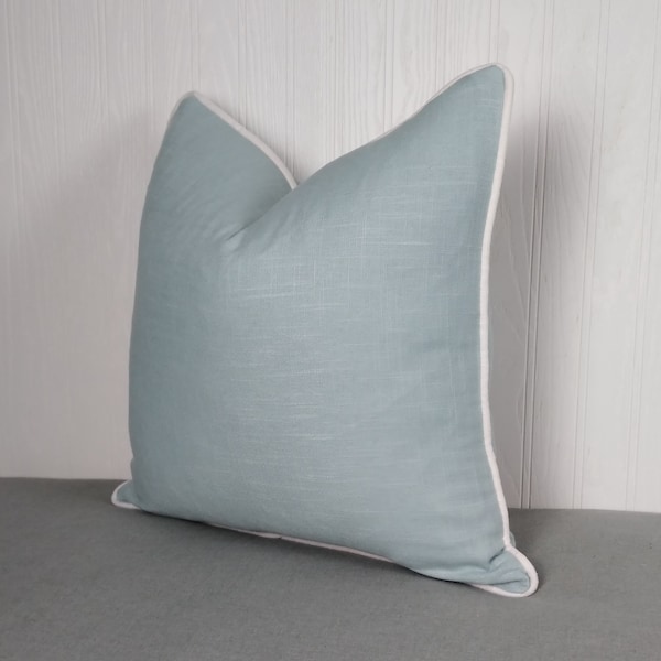 Light Blue Pillow - Etsy