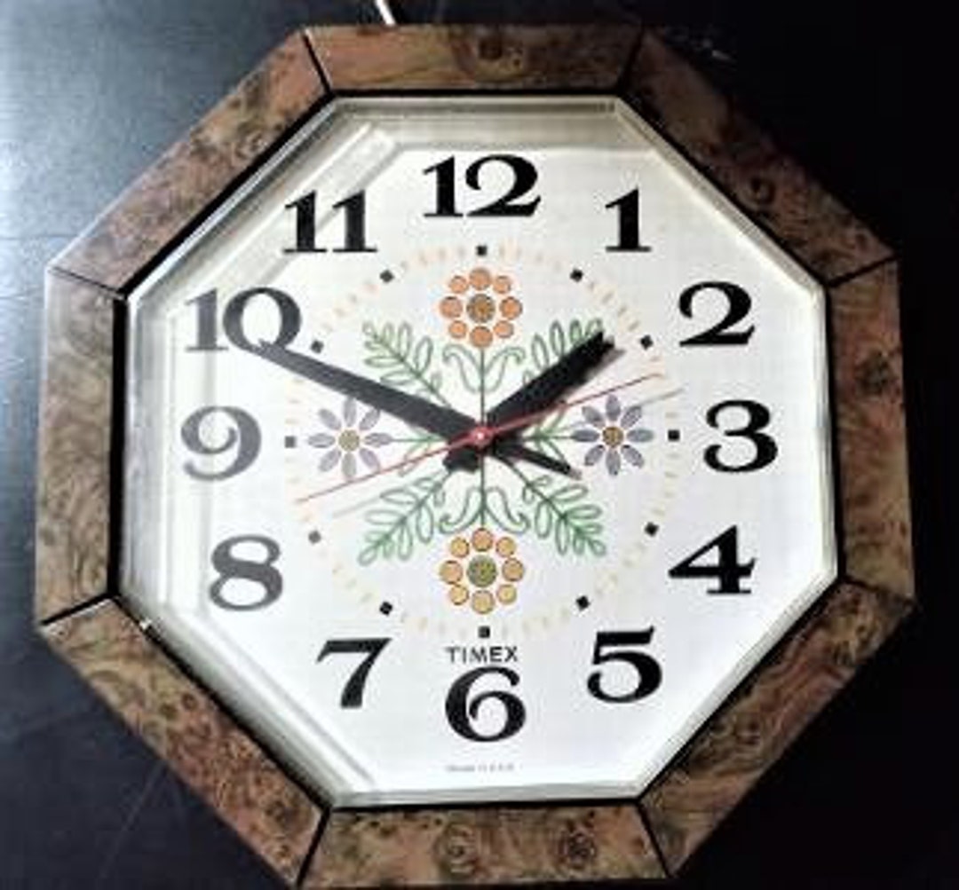 Timex Electric Wall Clock 2194B Rare Mid Century Find Working - Etsy
