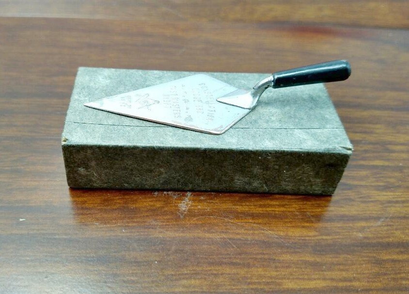 Masonic Freemason Past Masters Mini Trowel Award 1915 Chicago - Etsy