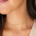 Whisper Chain Gold, Silver, or Rose Gold Simple Gold Chain Choker ...
