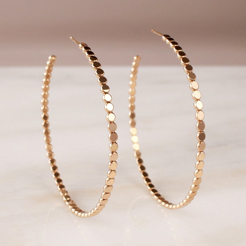 Large Gold Hoop Earrings - Etsy