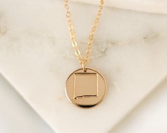 Georgia State Necklace 14k Gold Filled, 14k Rose Gold Filled, or ...
