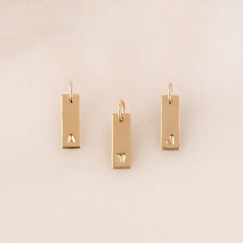 Initial Charm - Etsy