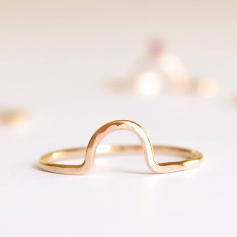 Modern Gold Ring - Etsy