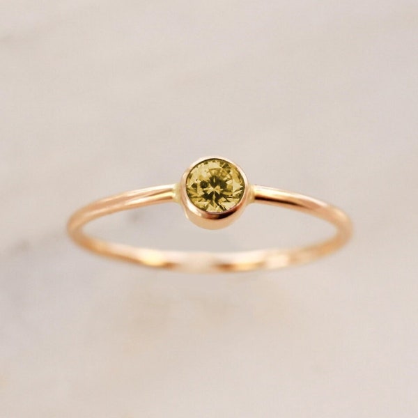 November Birthstone Ring - Etsy