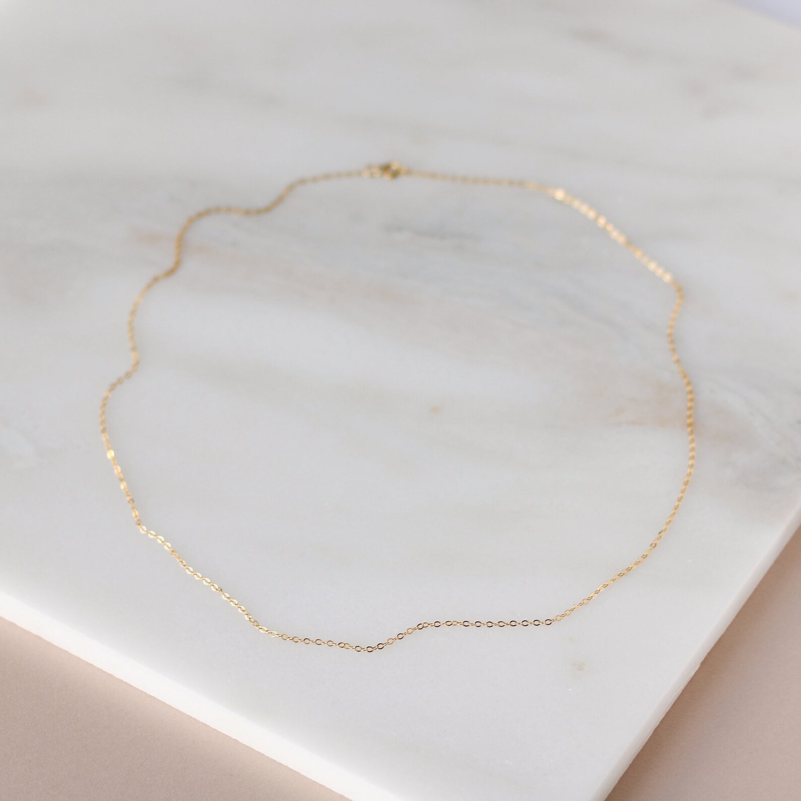 Whisper Chain Gold Silver or Rose Gold Simple Gold Chain - Etsy