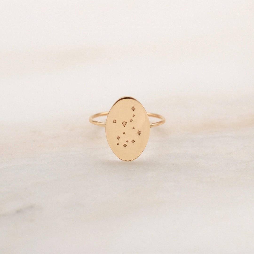 Stella Zodiac Constellation Ring Gold, Silver or Rose Gold Celestial ...