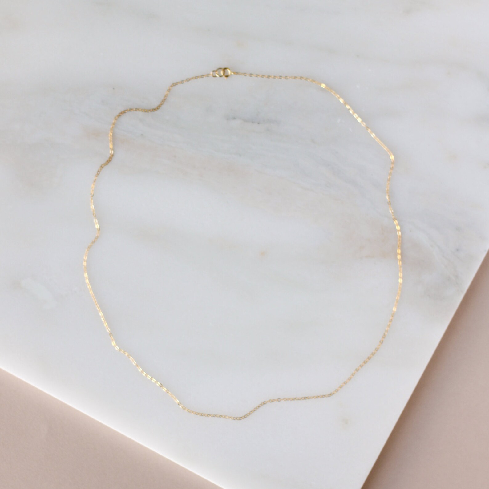 Whisper Chain Gold Silver or Rose Gold Simple Gold Chain | Etsy