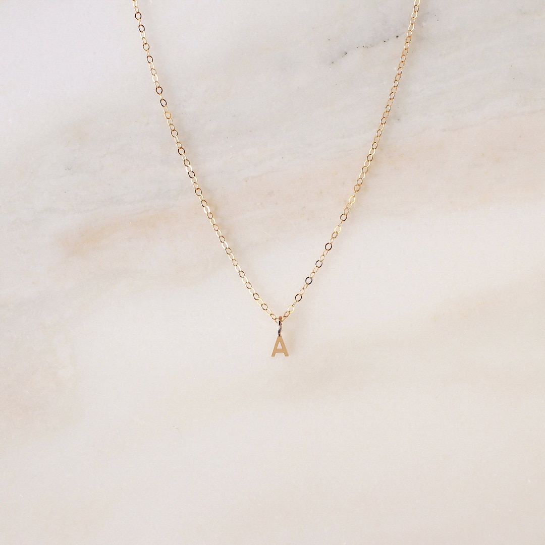 Ava Initial Necklace • Personalized Jewelry - Alphabet Name Letter ...