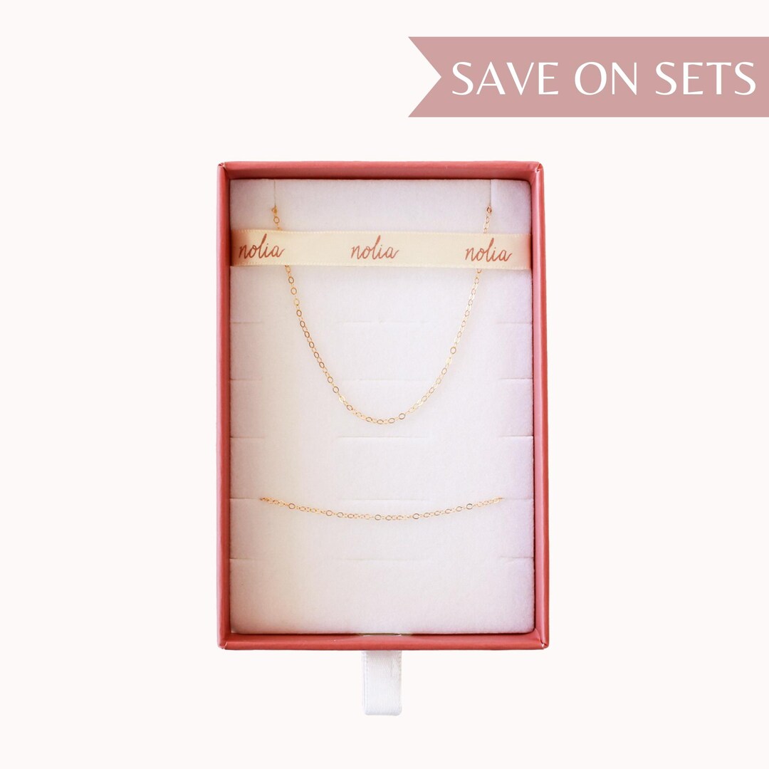 Whisper Chain Gift Set • Gold or Silver - Necklace Bracelet Set ...