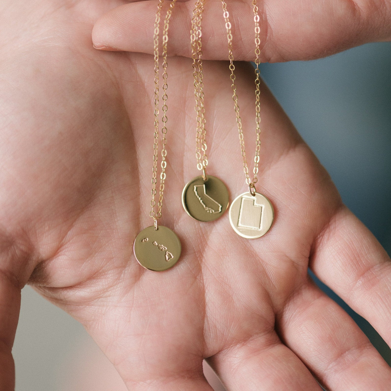 Massachusetts State Necklace 14k Gold Filled 14k Rose Gold | Etsy