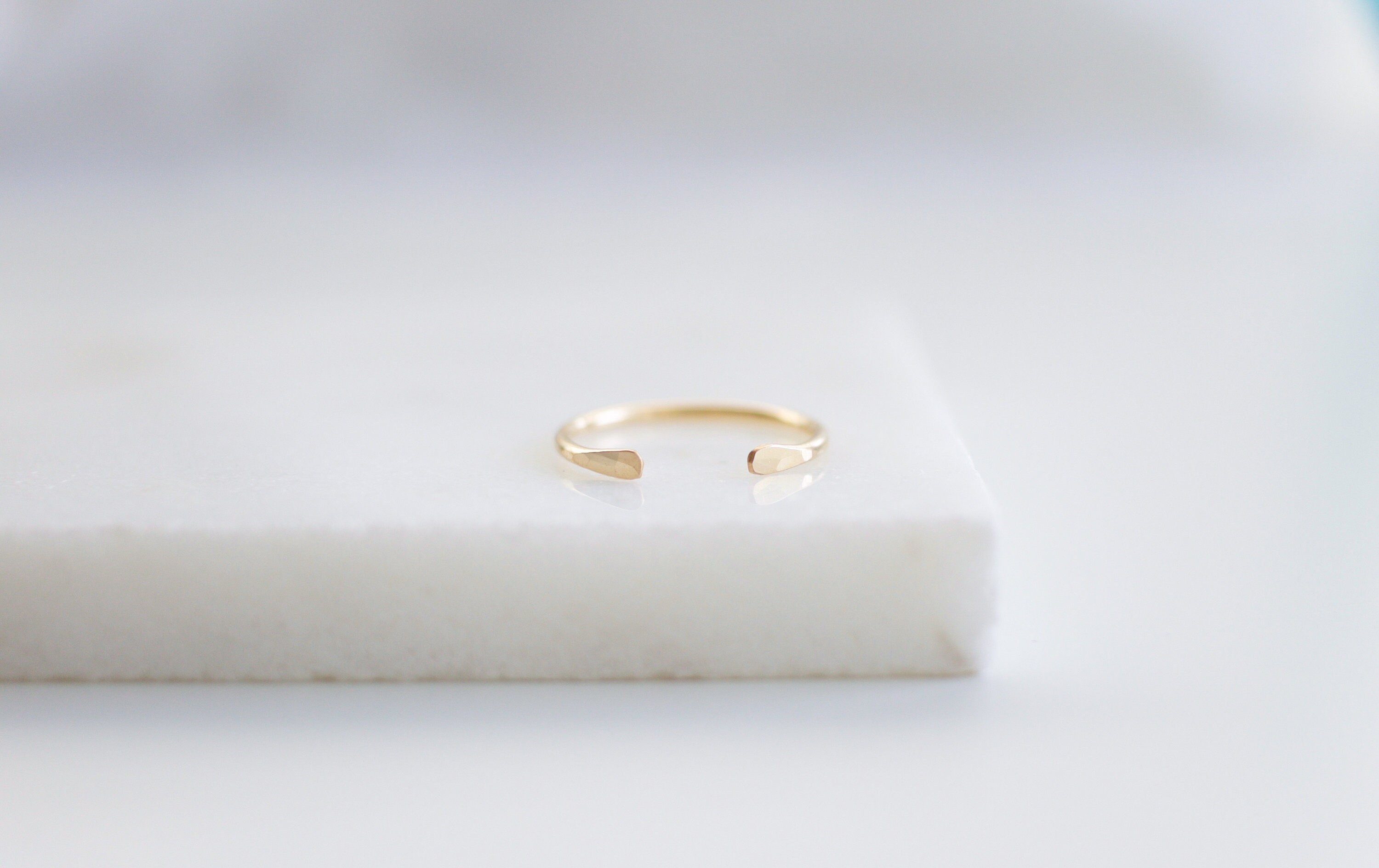 Travelers Cuff Ring Gold Silver or Rose Gold Stacking | Etsy