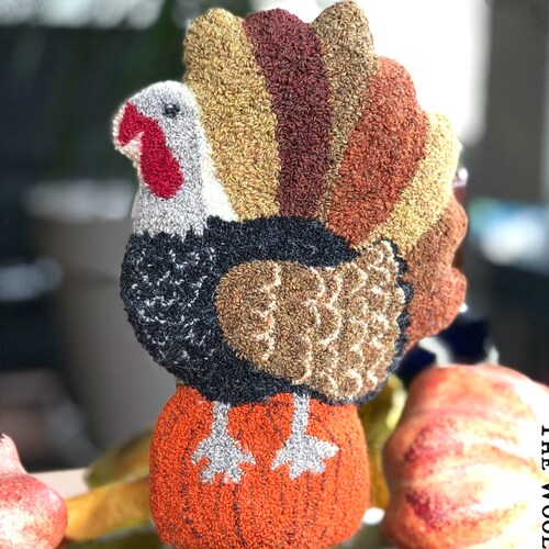 E-pattern Punch Needle Wooly TOM Turkey PDF Instant - Etsy