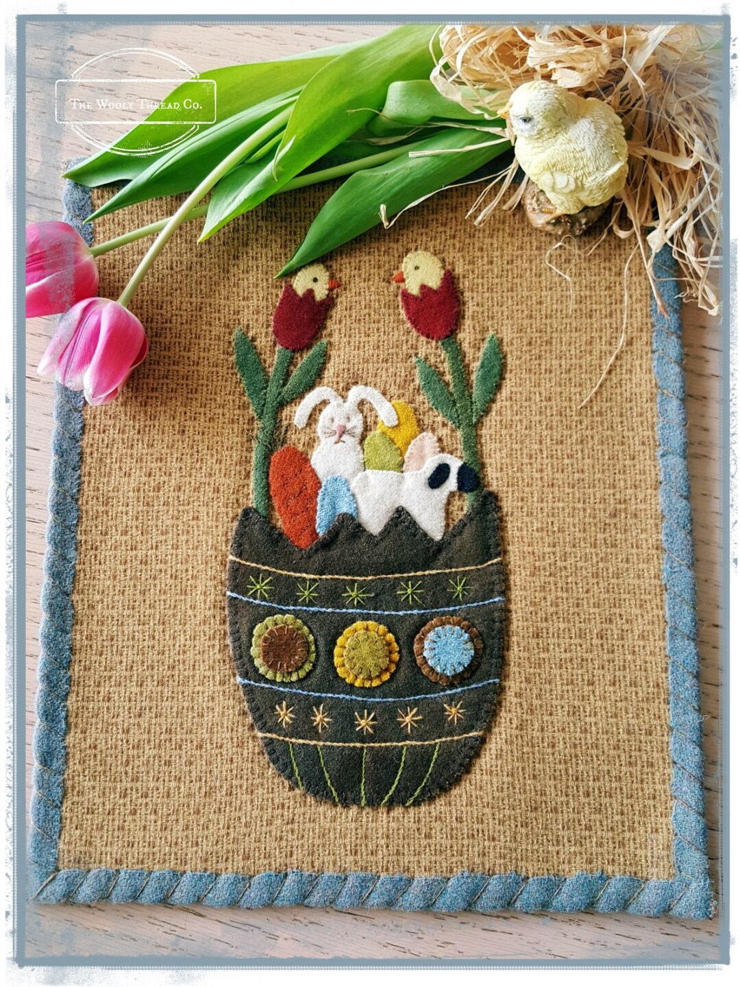E-pattern ~ Wool Applique ~ the Wooly Chocolate Egg ~ PDF Instant ...
