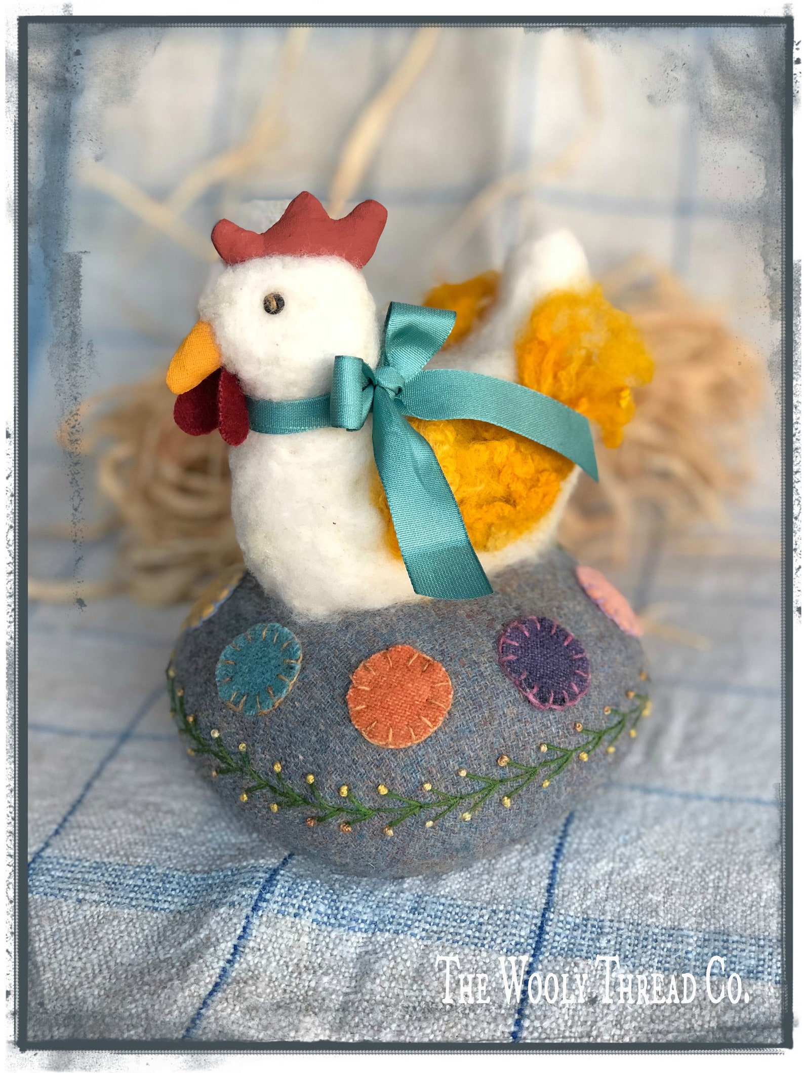 E-pattern ~ Pincushion ~ Wooly Hen ~ PDF Instant Download - Etsy