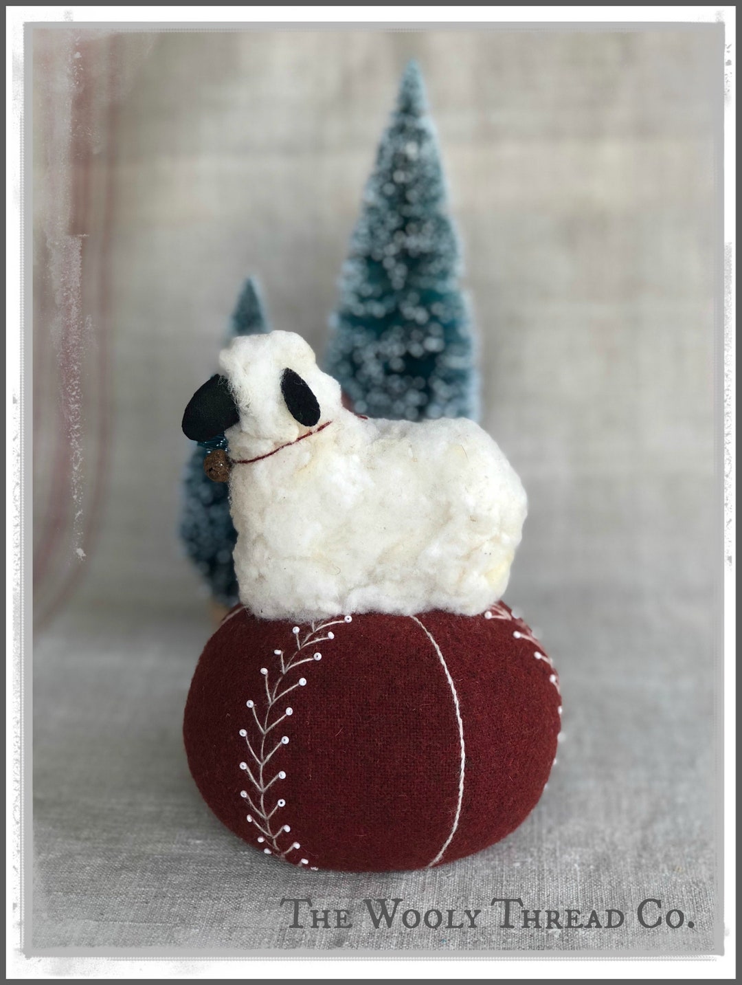 Wooly Sheep Pincushion and Ornament Pattern ~ PDF Instant Download - Etsy