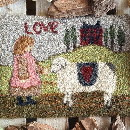 E-pattern Punch Needle Wooly Moire Sheep Needle Punch - Etsy