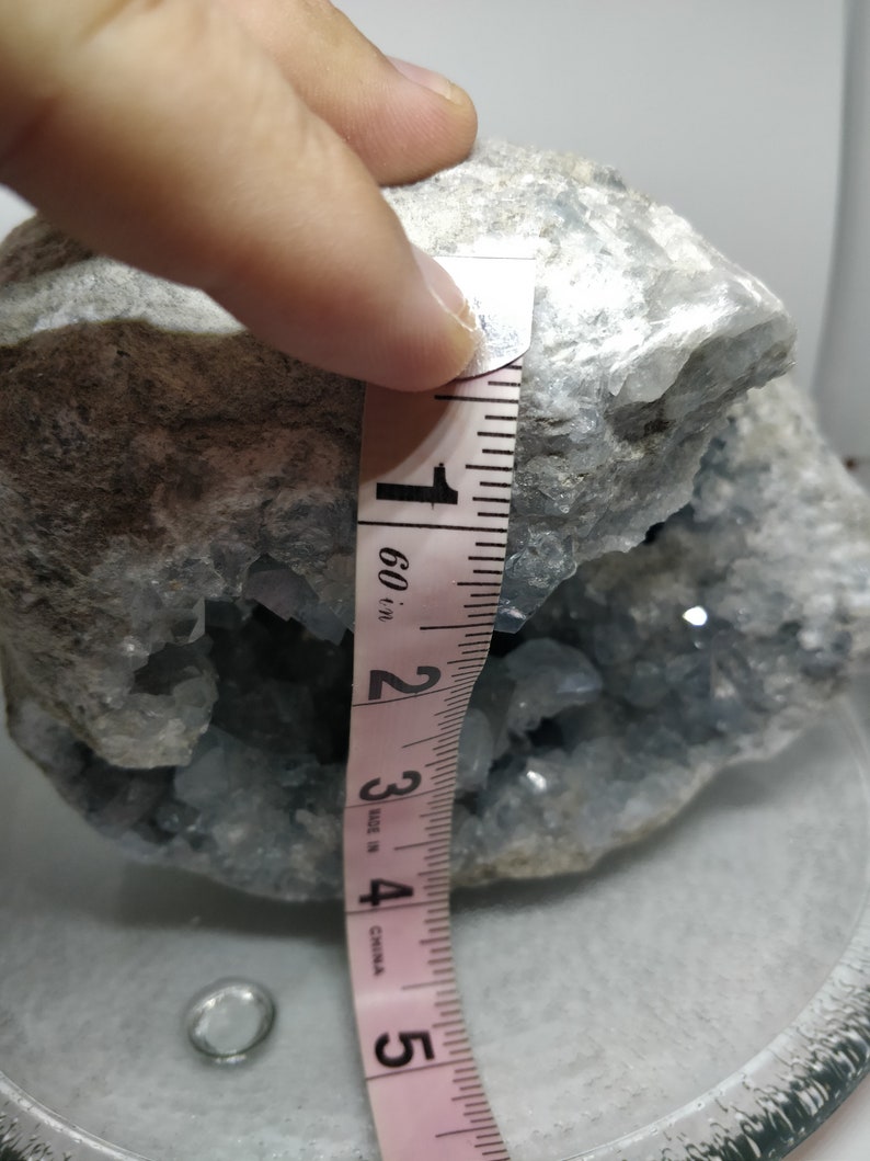 Blueish/grey LARGE 6LB Crystal Stone With Raw Edges - Etsy