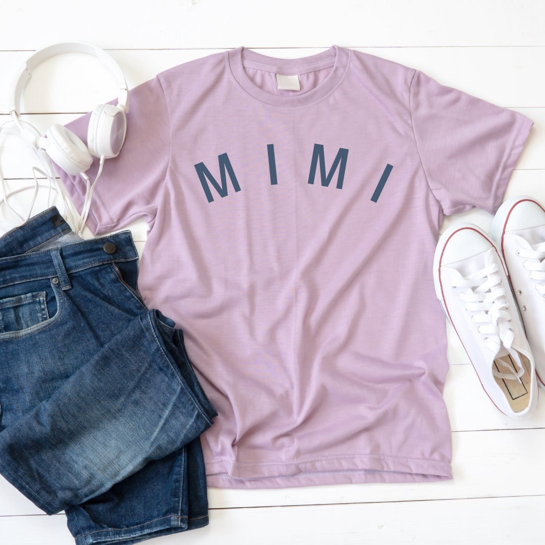Mimi Tshirt Svg File, Mimi Gift Ideas, Clipart for DIY Tshirts, Arched ...