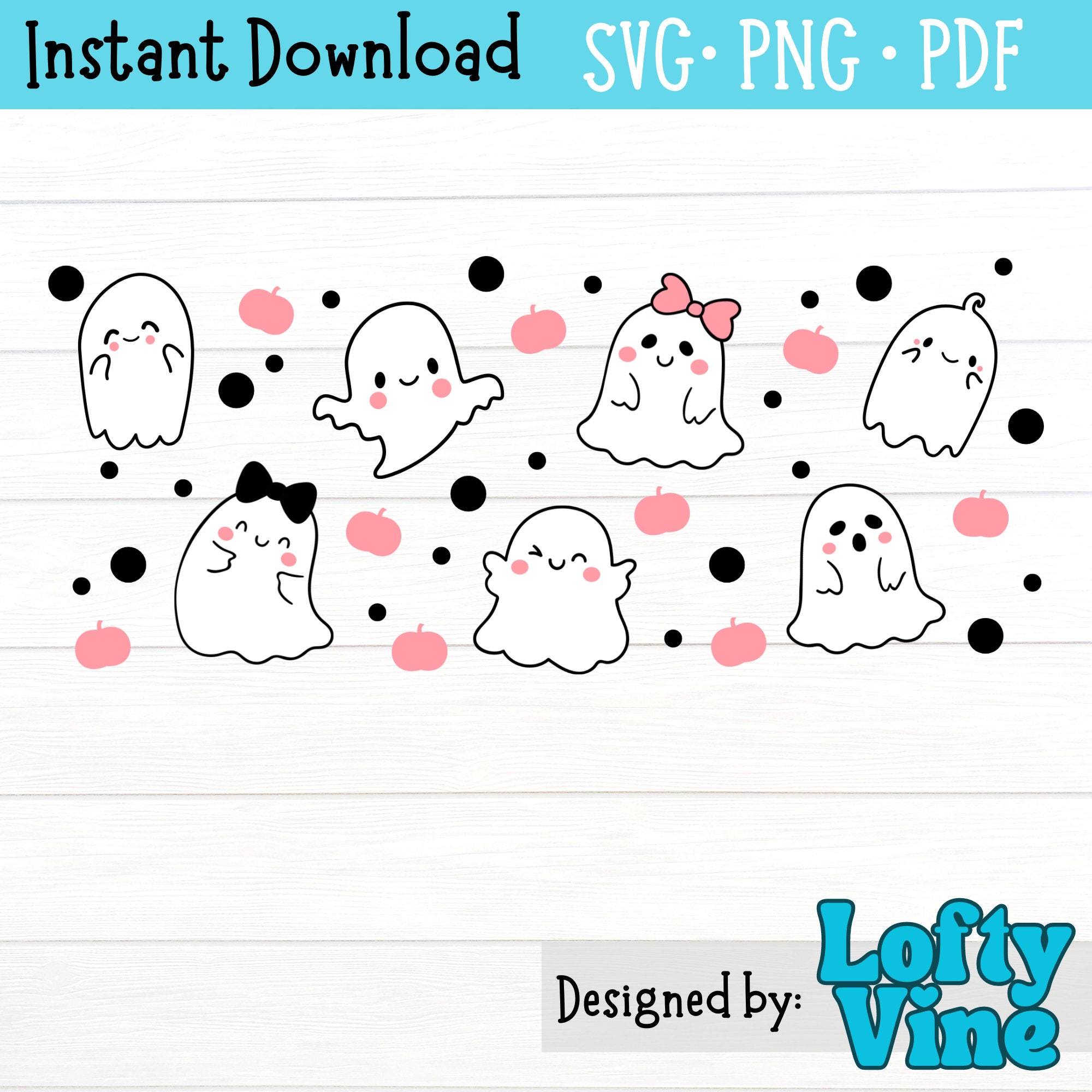 Ghost Glass Wrap SVG: Transform Libbey Glasses Into Cute - Etsy