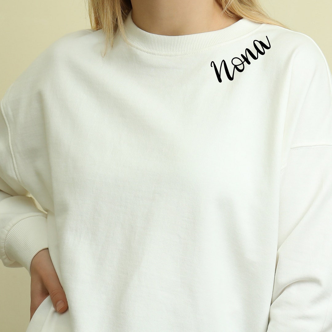 SVG Nona Gramdma Curved Grandma Svg File for Sweaters Neck - Etsy