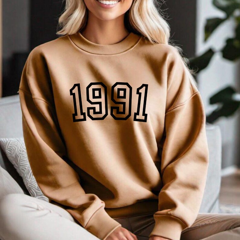 Varsity Font Birth Year SVG Birth Year Svg 1990 1991 1992 - Etsy