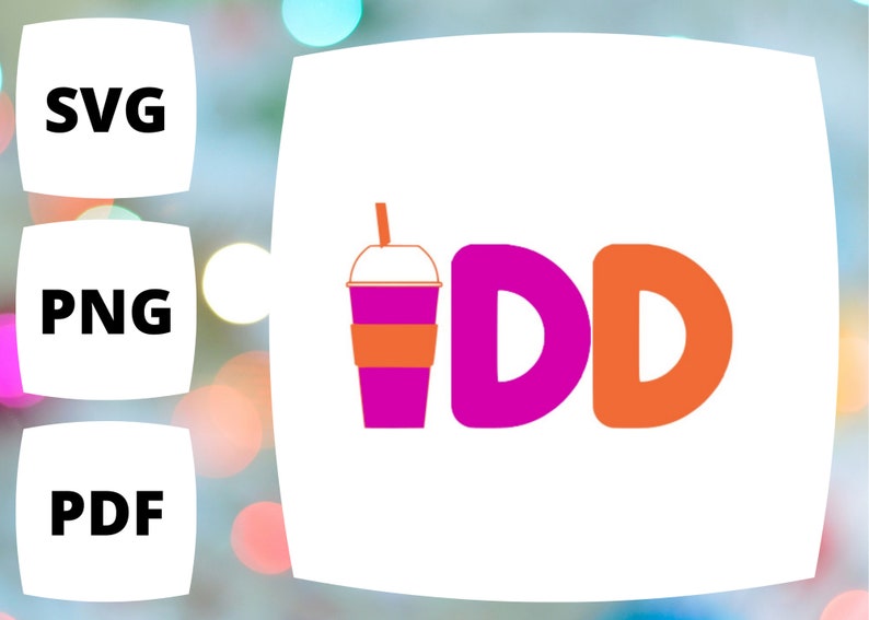 SVG Dunkin' SVG Digital FILE for Cricut Instant Download - Etsy
