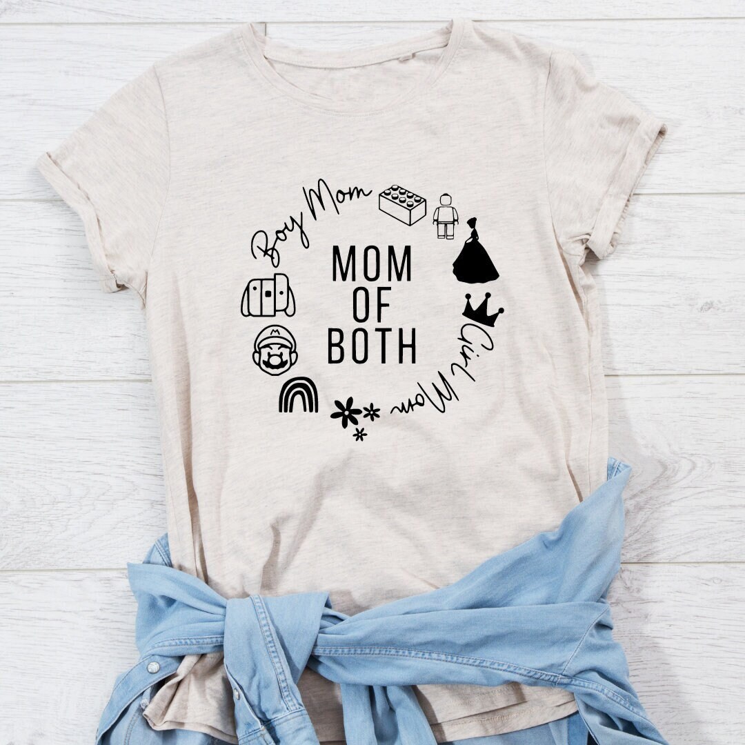 Mom of Both Bumper Sticker Svg / Mom of Both Sticker Svg / Mom of Both ...