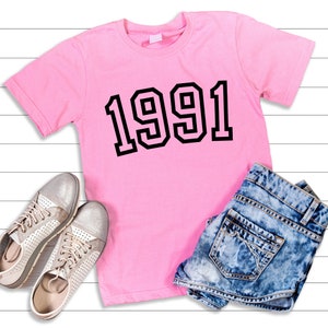 Varsity Font Birth Year SVG, Birth Year Svg, 1990, 1991, 1992, 1993 ...