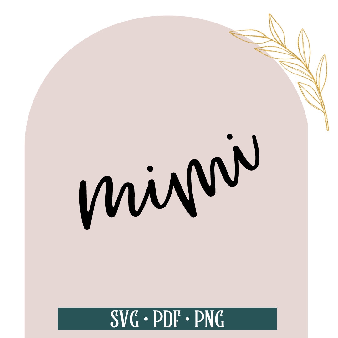 SVG Mimi, Curved Mimi Svg File for Sweaters Neck, Mimi, SVG FILE Svg ...