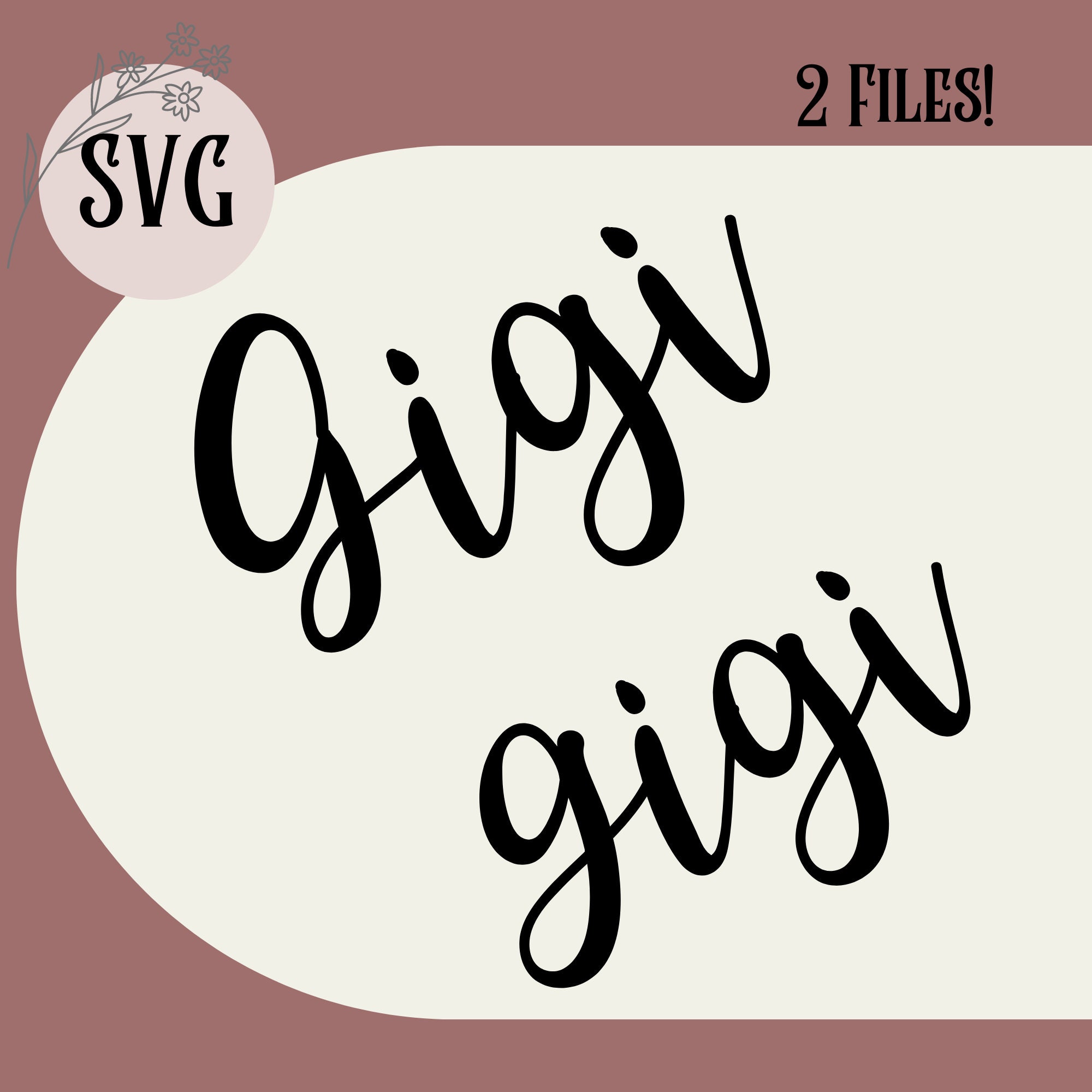 Curved Gigi SVG, Curved Gigi Svg File for Sweaters Neck, Gigi Svg, Gigi ...