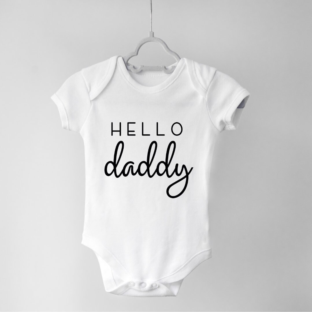 Hello Daddy Pregnancy Announcement Svg Daddy Tshirt Svg - Etsy