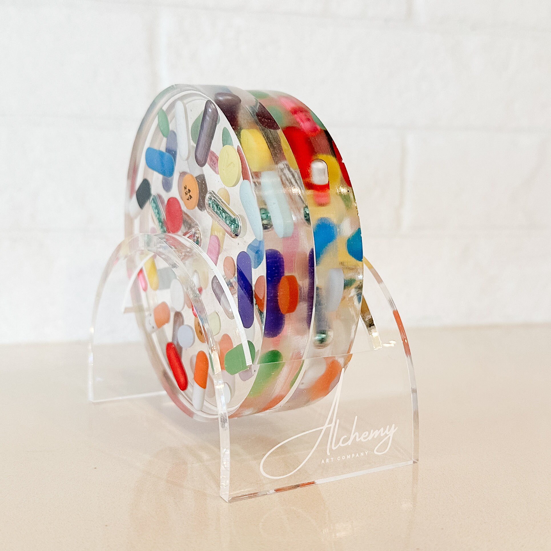 Acrylic Two Coaster Display Stand - Etsy